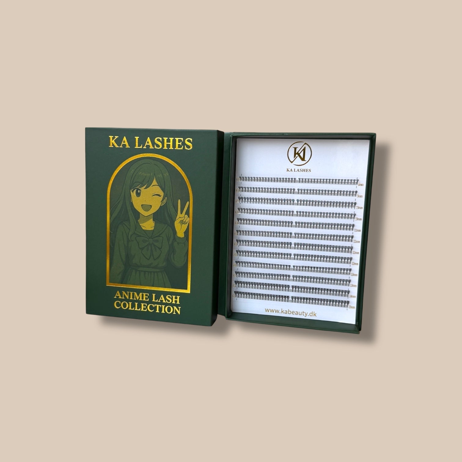 KA Lashes Anime Collection - Premade Spike Lashes 8-15mm – kabeautydk